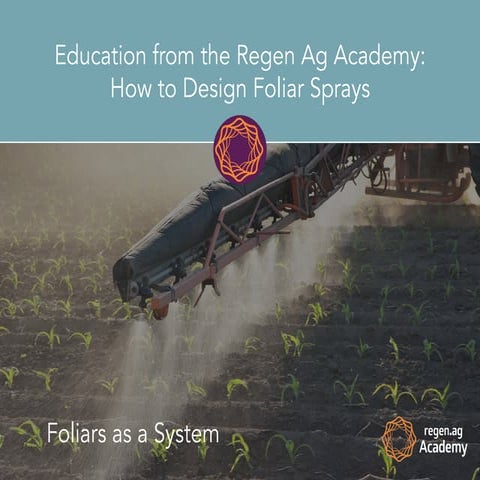 How to Design Foliar Sprays | PDF