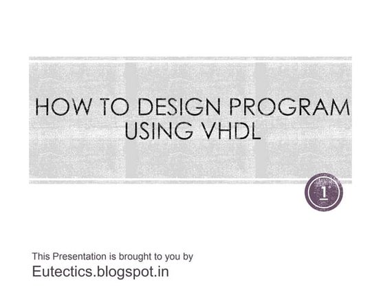 Vhdl | PDF