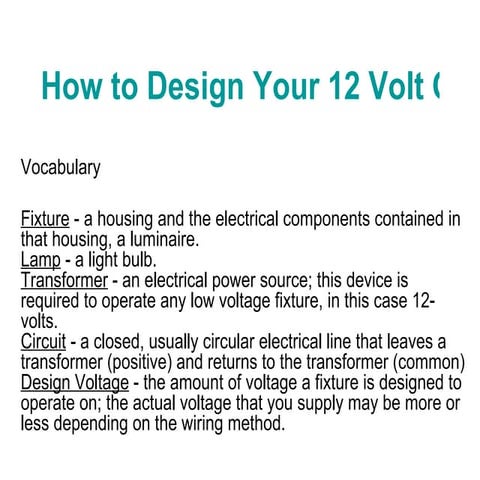 Wiring Diagram for 24VDC RGB Color Changing LED Landscape Lighting | PDF