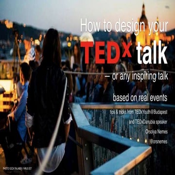 How to design your tedx talk | PPT