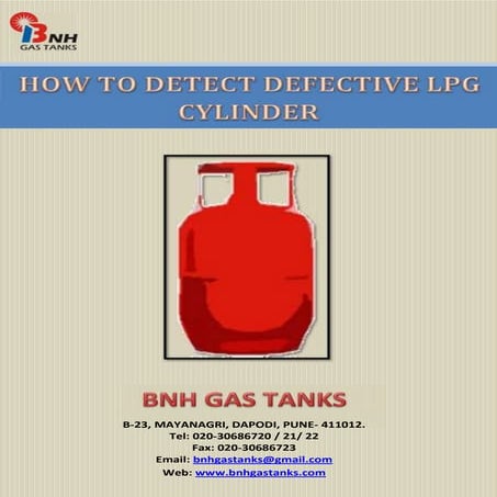 How to detect defective lpg cylinder | PDF
