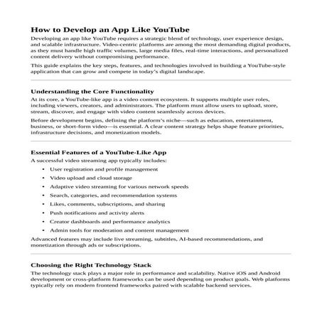 How to Develop an App Like YouTube - Austin.pdf