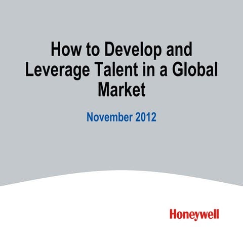 How to Develop and Leverage Talent in a Global Market | PPT