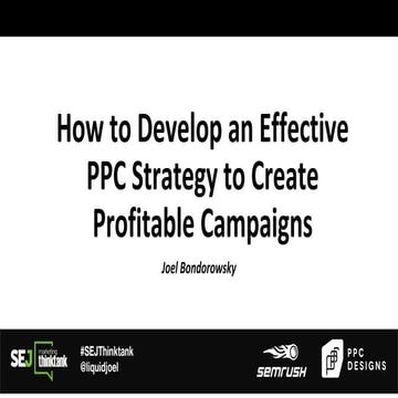 How to Develop an Effective PPC Strategy to Create Profitable Campaigns ...