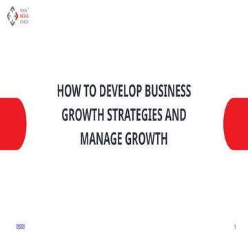 How to Develop Business Growth Strategies and Manage Growth | PPTX