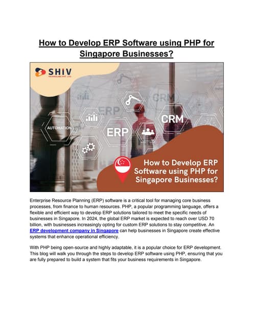 How to Select the Best ERP Software for Your Company | PPT