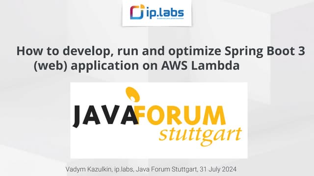 How To Develop Run And Optimize Spring Boot 3 Application On Aws 1410