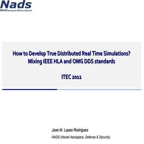 How To Develop True Distributed Real Time Simulations Ppt Free Download