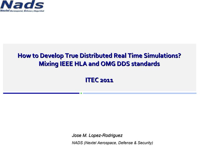 How To Develop True Distributed Real Time Simulations Ppt Free Download
