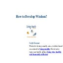 How to Develop Wisdom.pptx