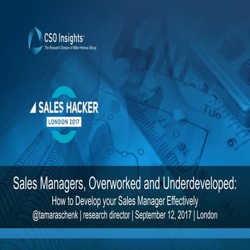 Sales Managers, Overworked and Underdeveloped: How to Develop your ...