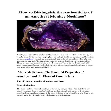 Formation and Composition of Amethyst gemstone | PDF
