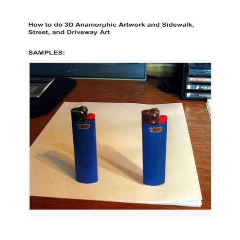 How to do 3 d anamorphic artwork and sidewalk | DOCX