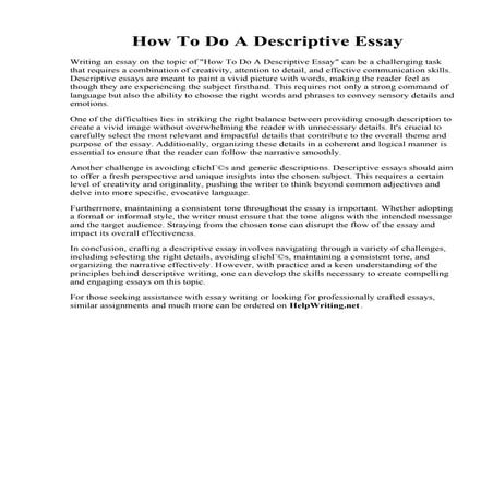 How To Do A Descriptive Essay.pdf