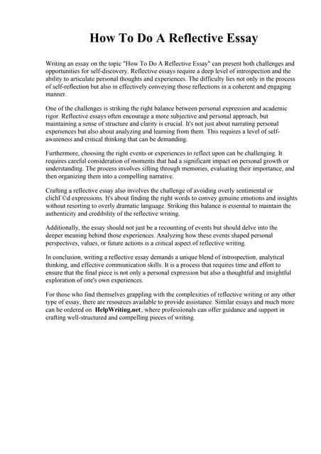 Critical Reflection Essay Example.pdf