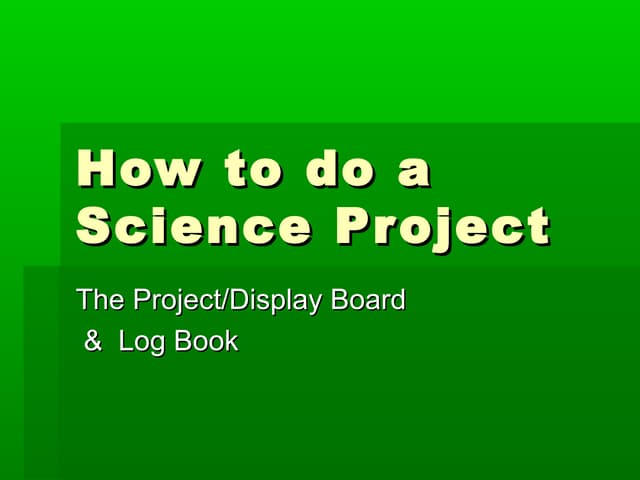 Science Experiments Boards