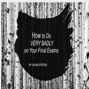 How to do badly on your exam | PPTX