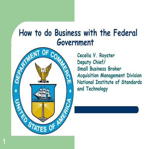 How to do business with the federal government | PPT