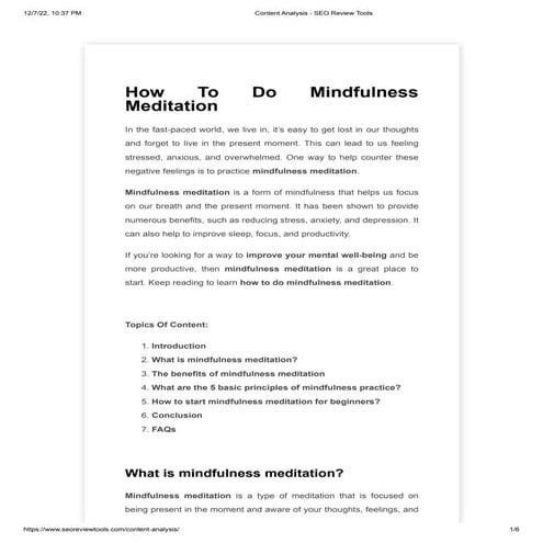 How To Do Mindfulness Meditation.pdf