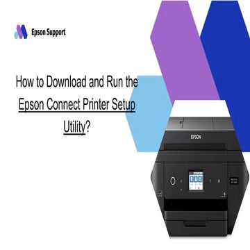 How To Teach Epson Connect printer setup utility | PPT