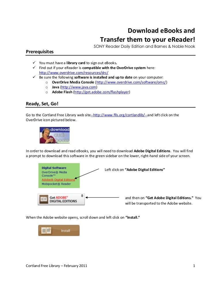 Sony Ereader Download Software