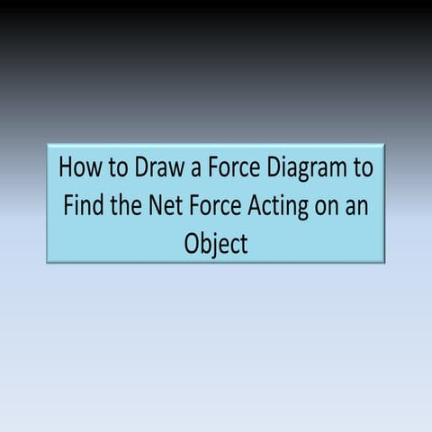 How to Draw a Force Diagram | PPTX
