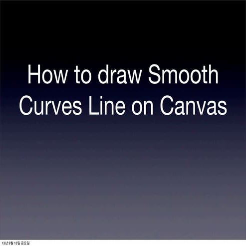 How to draw smooth curve line | PPT