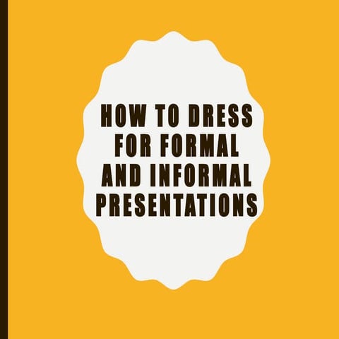 Dress Code Presentation | PPTX