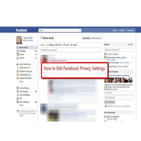 How to Edit Facebook Privacy Settings | PPTX