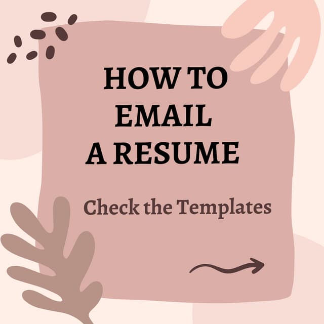 How To Email A Resume How To Email A Resume