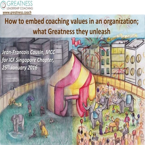 How to embed coaching values in an organization; what Greatness they ...