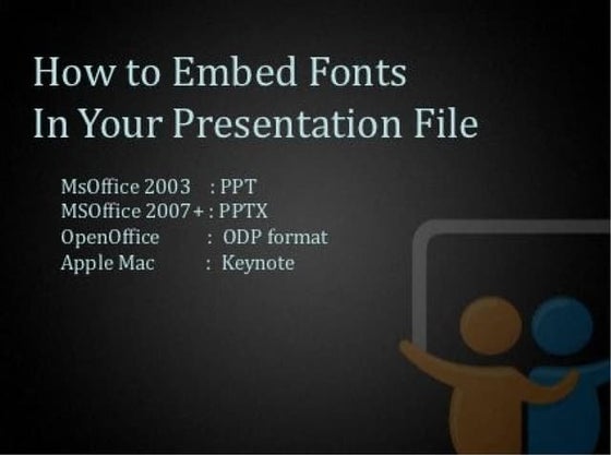 Presentation fonts | PPT