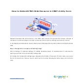 How to embed html web resource in crm’s entity form | PDF