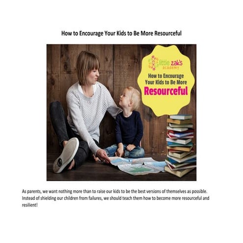 How to Encourage Your Kids to Be More Resourceful | PPT