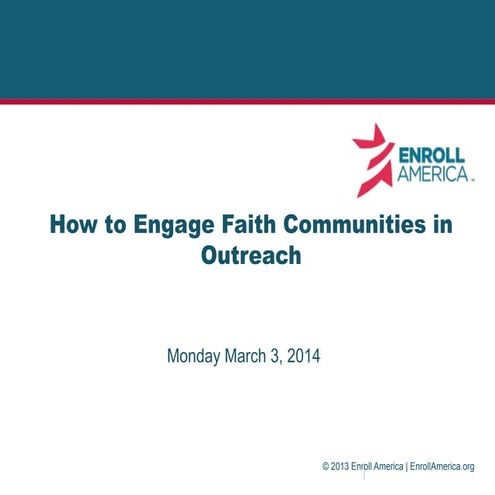 How to Engage Faith Communities in Outreach | PDF
