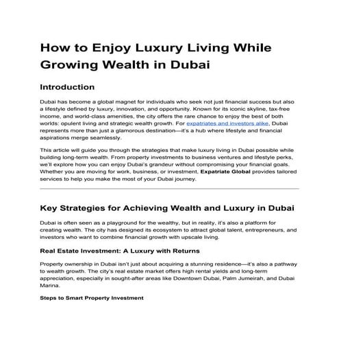 How to Enjoy Luxury Living While Growing Wealth in Dubai.docx