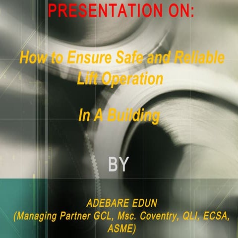 Ensuring Safety with Residential Elevators: A Comprehensive Guide | PPTX
