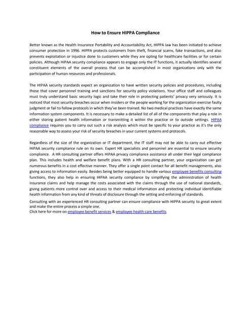 Demystifying HIPAA Certification: Your Path to Compliance | PDF