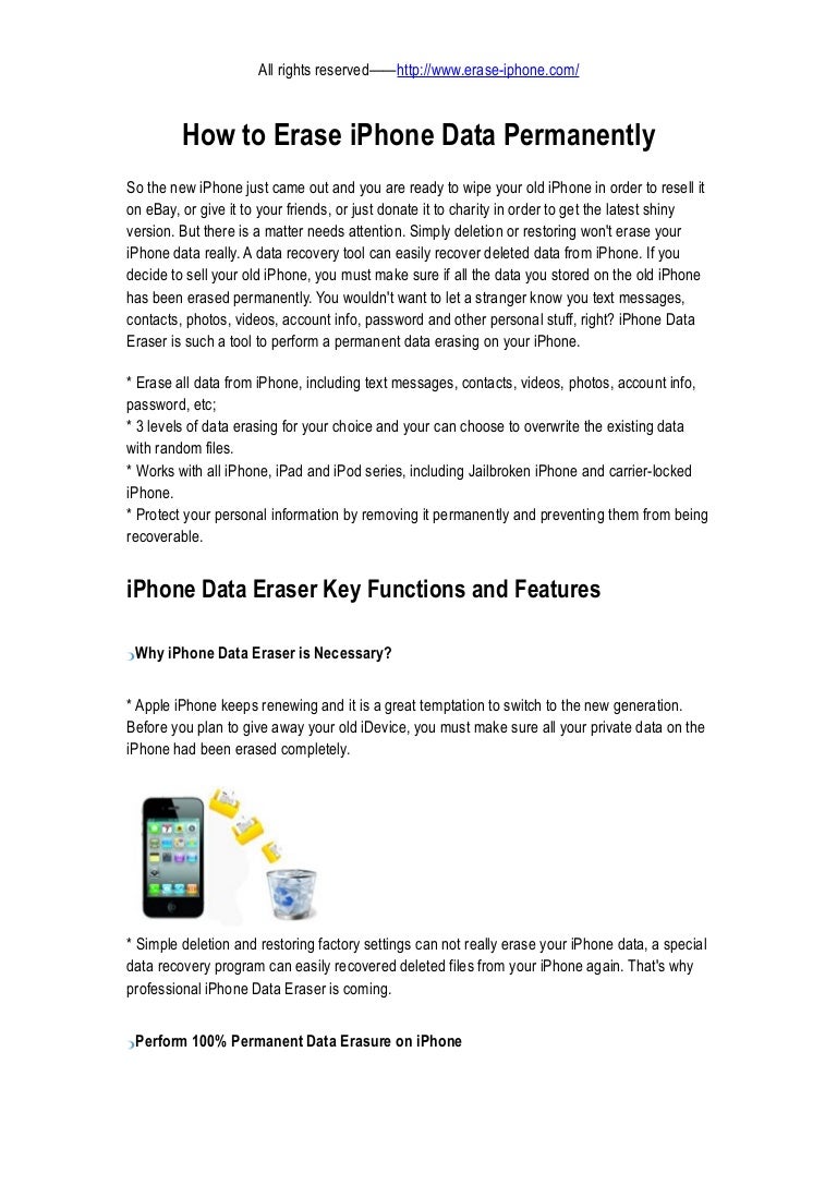 How to erase iphone - falocore