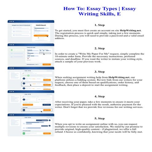 How To Essay Types Essay Writing Skills, E | PDF