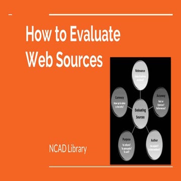 How to Evaluate Web Sources | PPTX