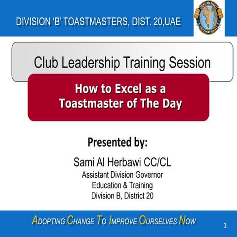 How To Excel As A TMOD | PPTX