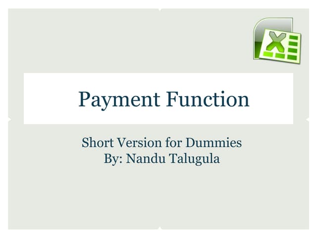 Howto Excelfunction Ppt
