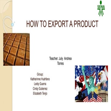 How to export a product | PPT
