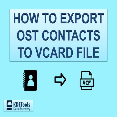 How to export ost contacts to vcard file | PPT
