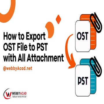 How to Export OST File to PST with All Attachment | PDF | Email | Internet