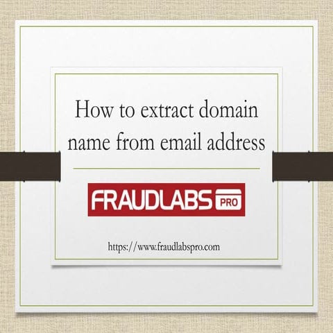 How To Extract Domain Name From Email Address Ppt 1327