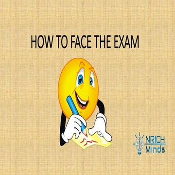 How to face the exam | PPT