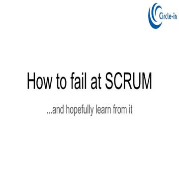 How to fail at scrum | PDF
