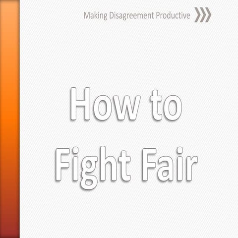 How to fight fair | PPTX